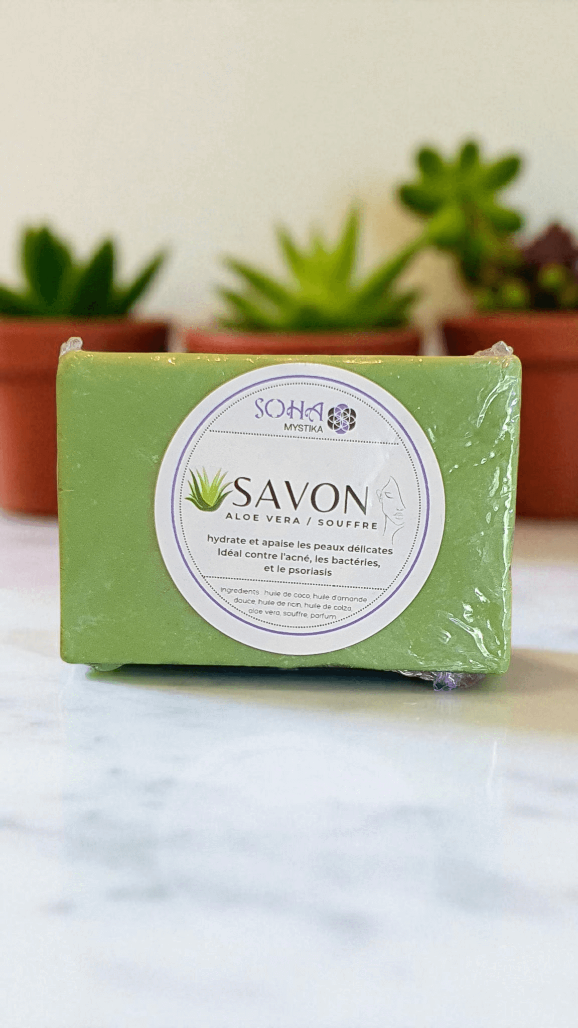 SAVON ALOE VERA / SOUFFRE - SOHA MYSTIKA